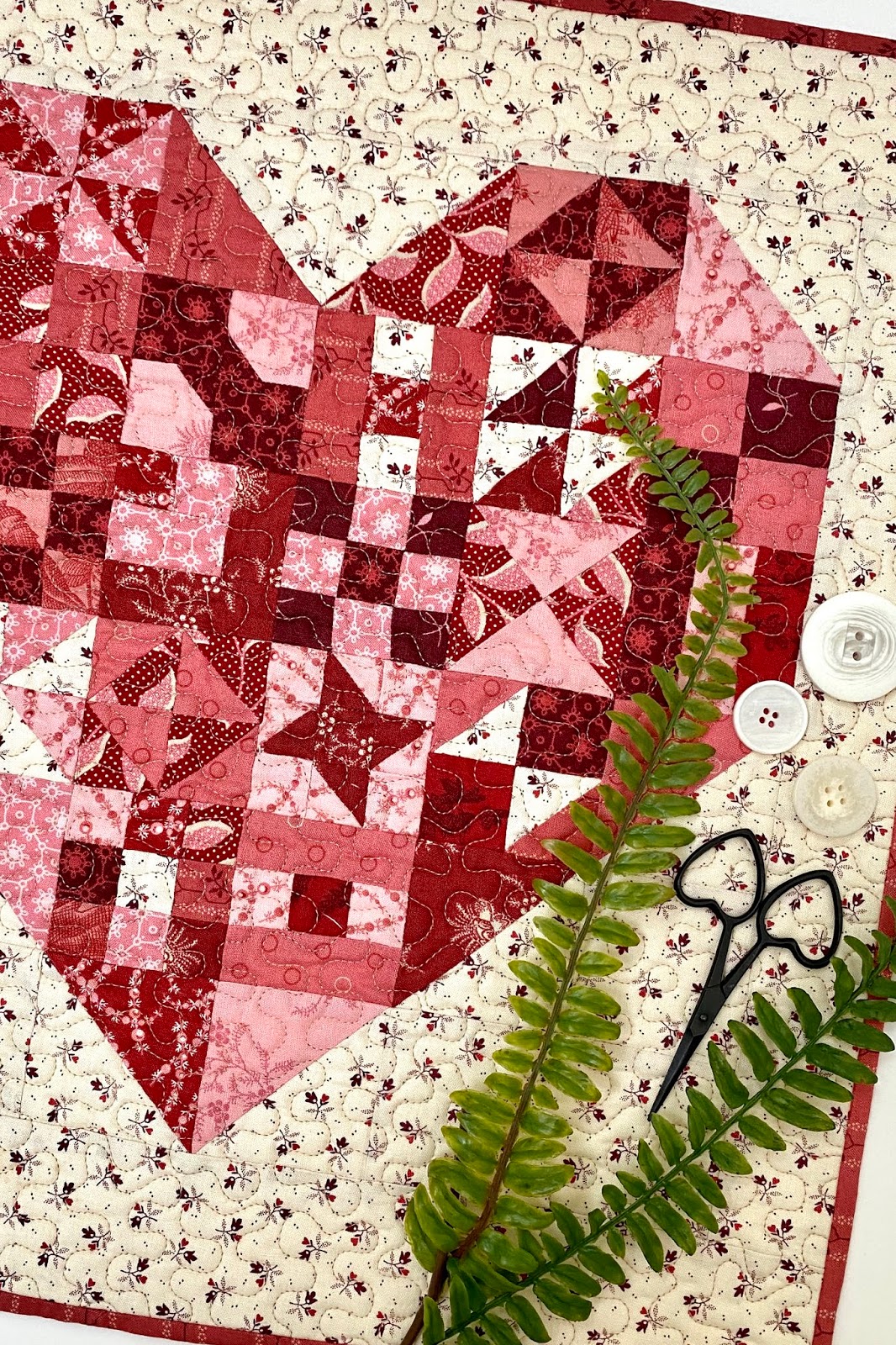 Vintage Valentine Quilt Kit