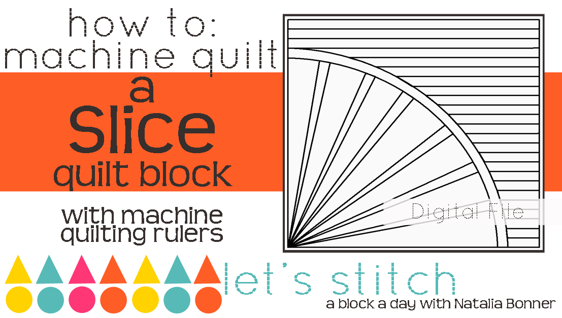 Piece N Quilt: How to: Machine Quilt a Slice Motif on a Square Quilt ...