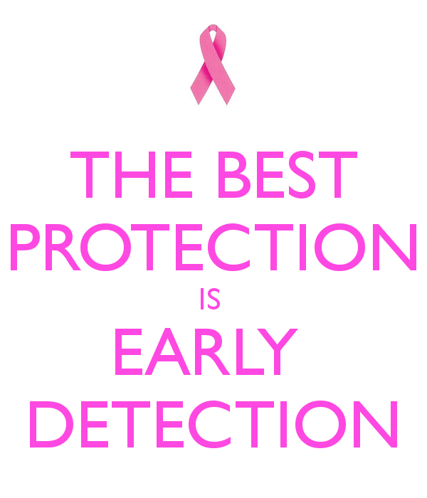 Early detection of disease saves lives.....