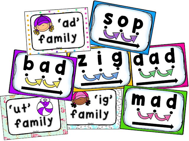 ASH THE TEACHER: WORD FAMILY BLENDING CARDS