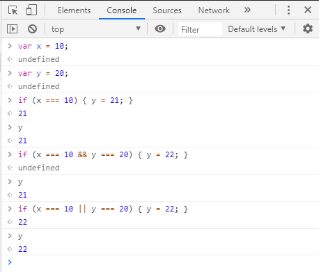 JS - Instruções condicionais (if)