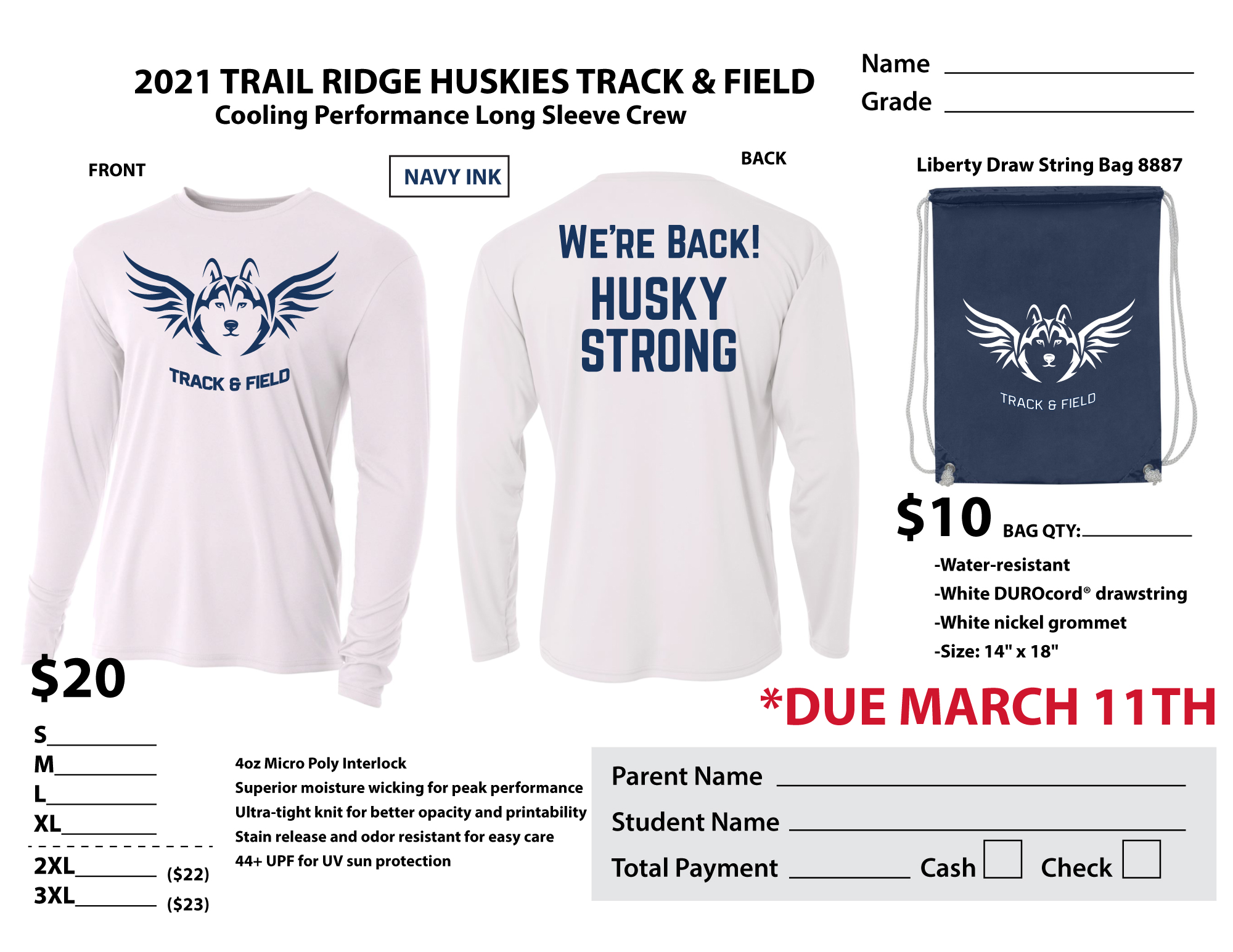TRMS Track And Field Track Shirt Order Form Due March 11th trms-track-and-field-track-shirt-order-form-due-march-11th