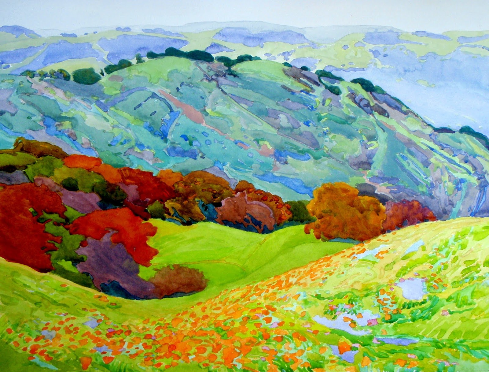 robin purcell california watercolors in the plein air tradition ...