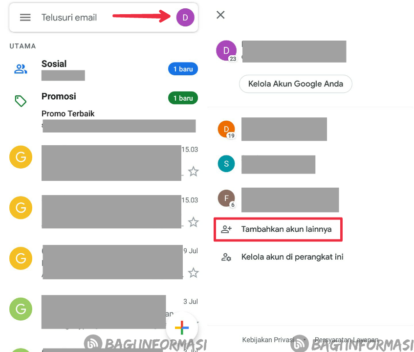 2 Cara Menambahkan Akun Google Yang Sudah Ada di Android - Bagiinformasi