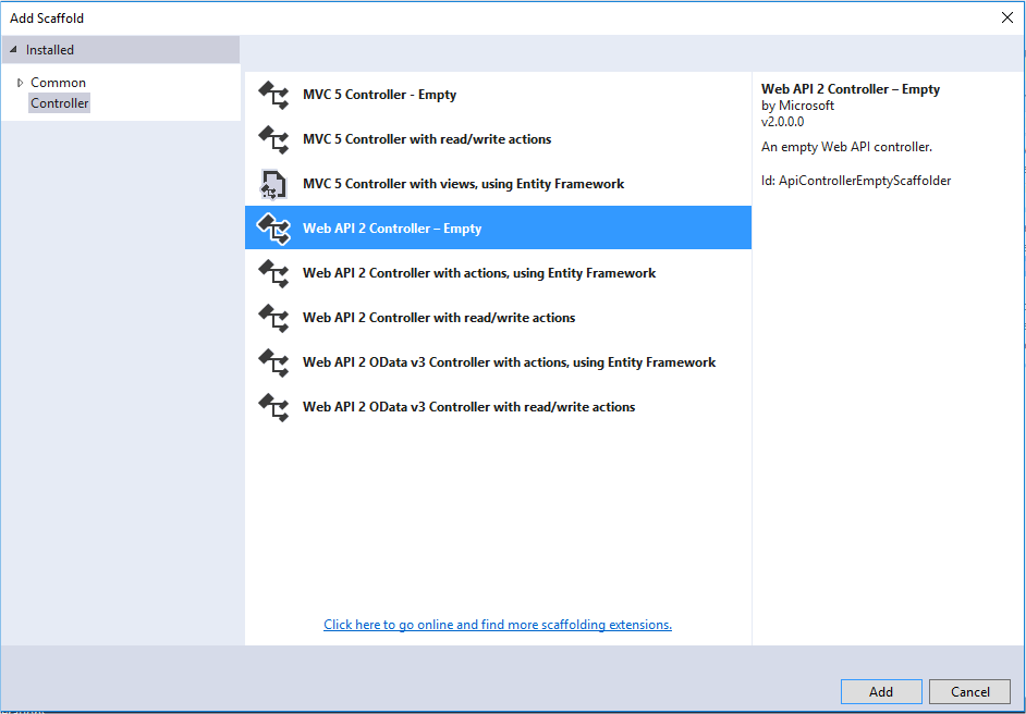 Dot Net Example Create Simple Webapi Step By Step In C Sharp