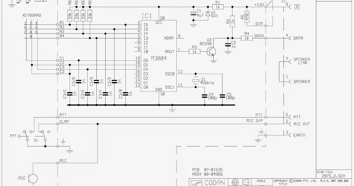 Everything about CODAN: Codan 9323/9360/9780 Mic & Keyboard encode ...