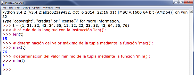 APRENDER A PROGRAMAR CON PYTHON: TUPLAS