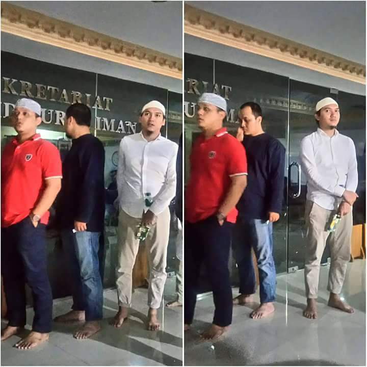 Foto Dakwah: Foto Egi john berhijrah sedang kajian di Blok M Square