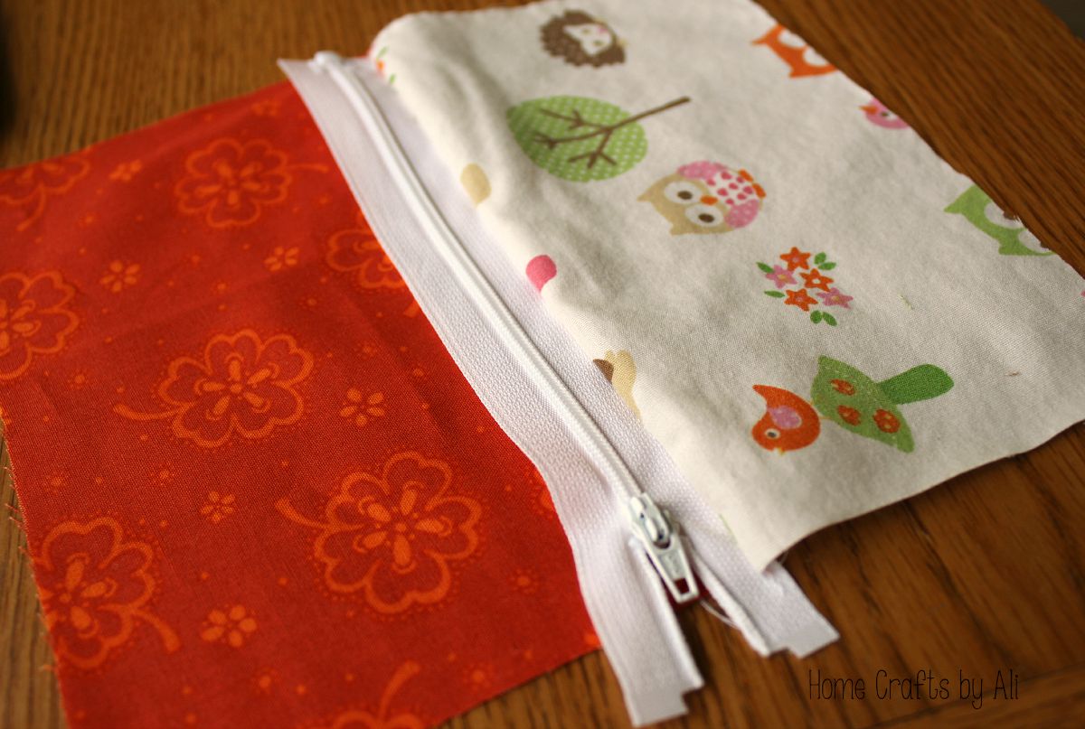 DIY Fabric Zippered Pencil Pouch - Home Crafts by Ali