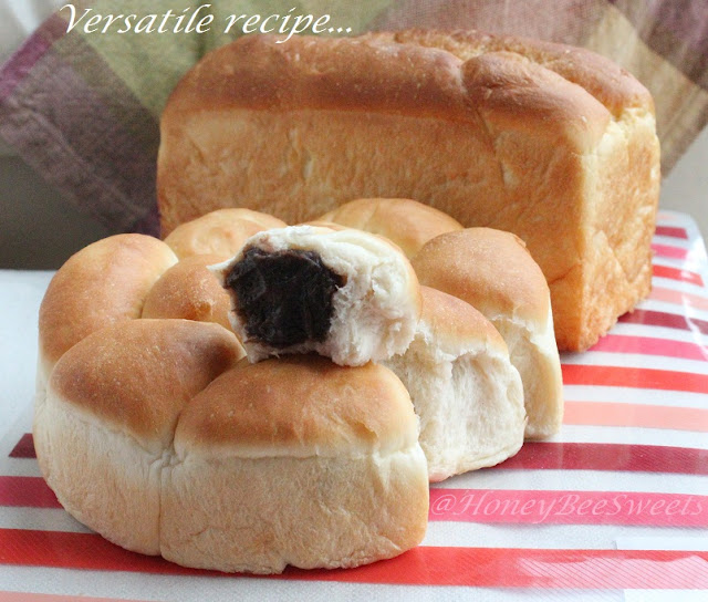 Honey Bee Sweets: Roti Paun with red bean paste