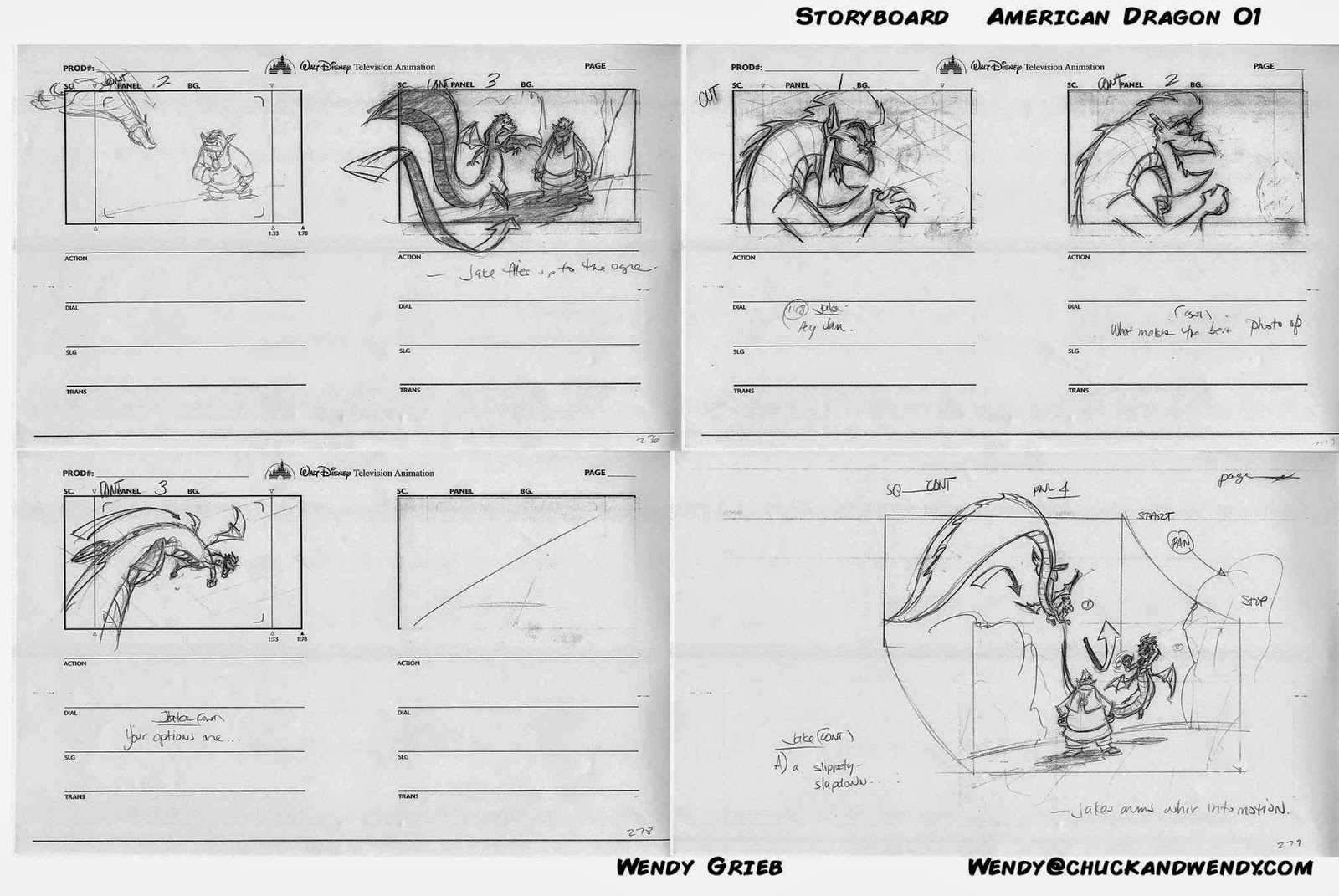 Wendy Grieb's Storyboard Portfolio: American Dragon Storyboards
