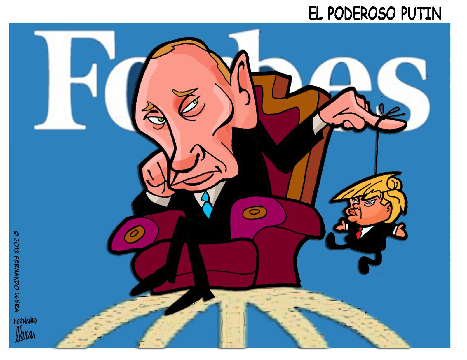 Fernando Llera Blog Cartoons: Vladimir Putin is Forbes magazine's most ...