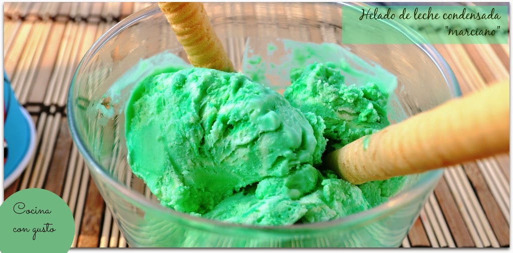 Cocina con gusto: Helado "marciano" de leche condensada