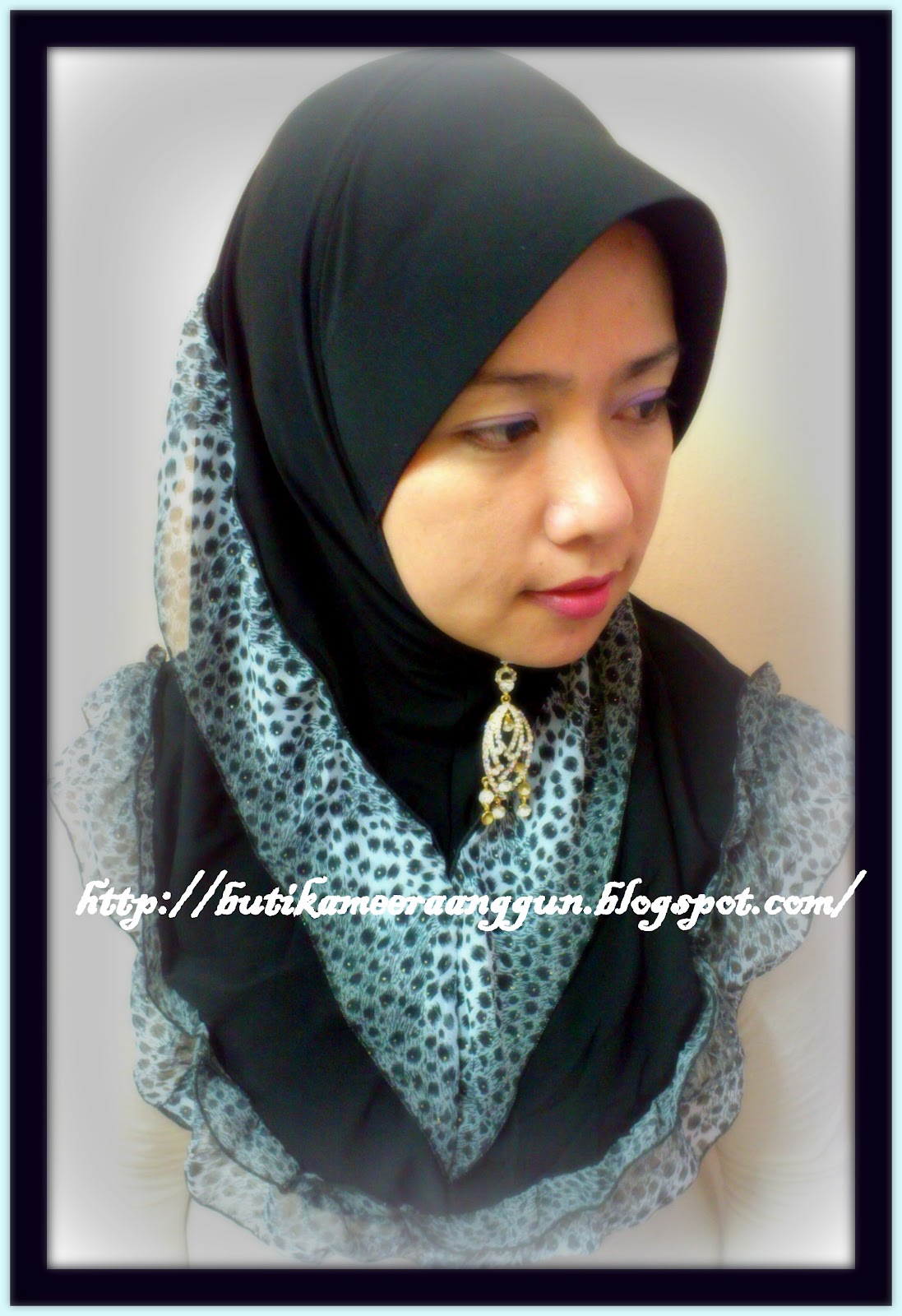 Butik Ameera Anggun: Tudung Ruffles Ameera