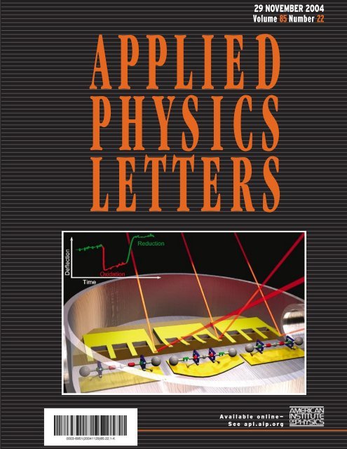 Applied Physics Letters ~ Thankyou Letter