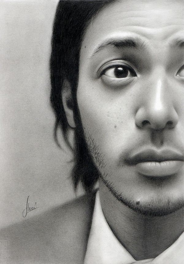 10+ beautiful female photo realistic drawing ideas