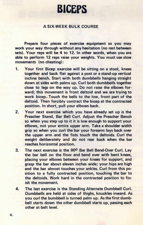 Vince's Six Week Bulking Course. Book by Vince Gironda ~ BODYBUILDING ...