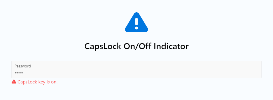 Caps Lock On/Off indicator in Oracle APEX