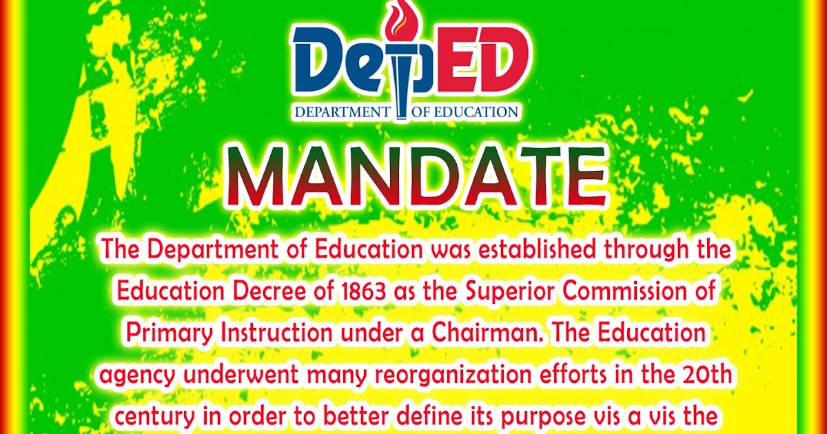 DepEd Mandate