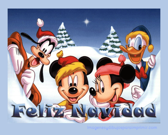 Feliz navidad disney | Imagenes y dibujos para imprimir