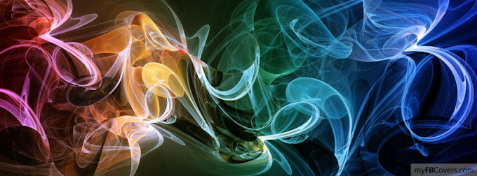 3D Color Smoke facebook cover