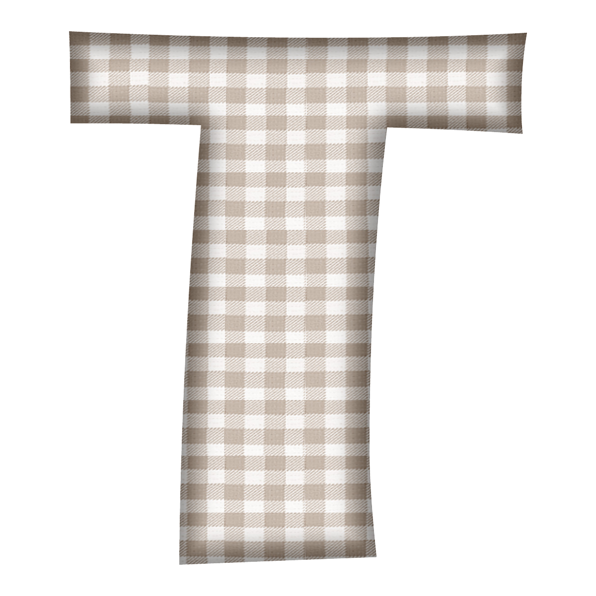 GRANNY ENCHANTED'S BLOG: Free Tan Gingham Digi Alphabet