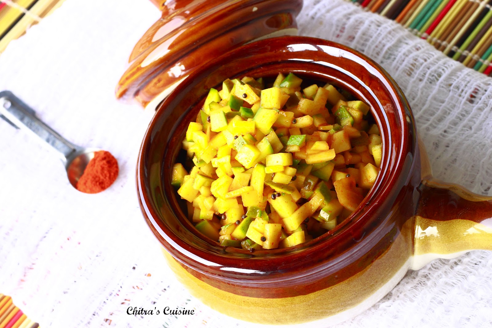 Chitra's Cuisine: Instant Mango Pickle