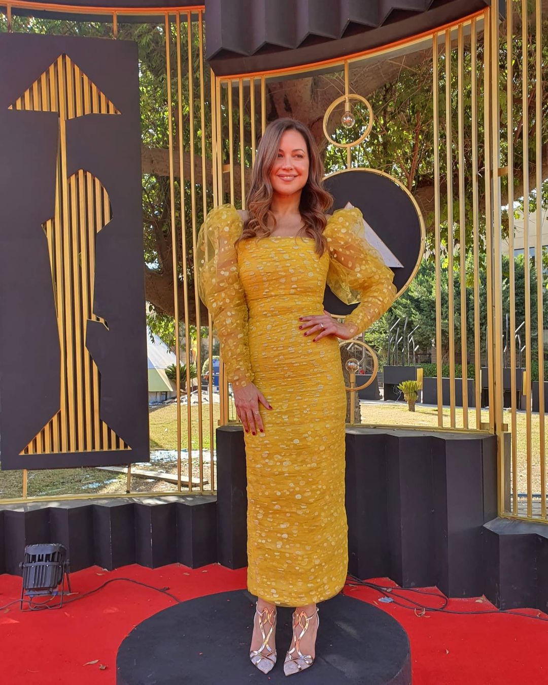 Raya Abi Rashed in an elegant look at the Cairo Film Festival