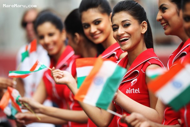 Photo Sexy: Airtel Promotion Girls in India