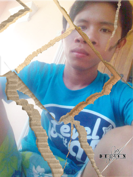 My Practicing Album: Creating a Realistic Torn Photo