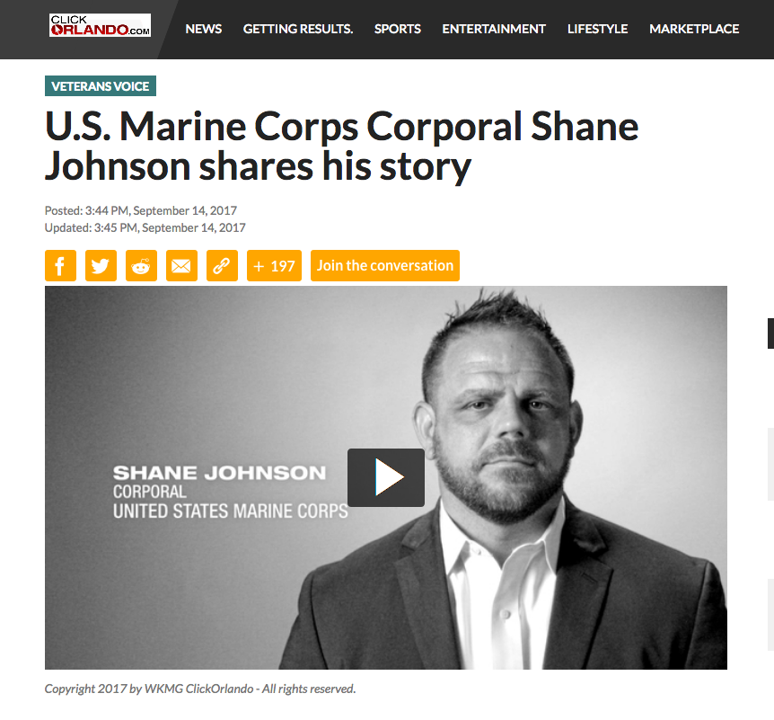 Yellow Bird Consulting: U.S. Marine Corps Corporal Shane Johnson shares ...