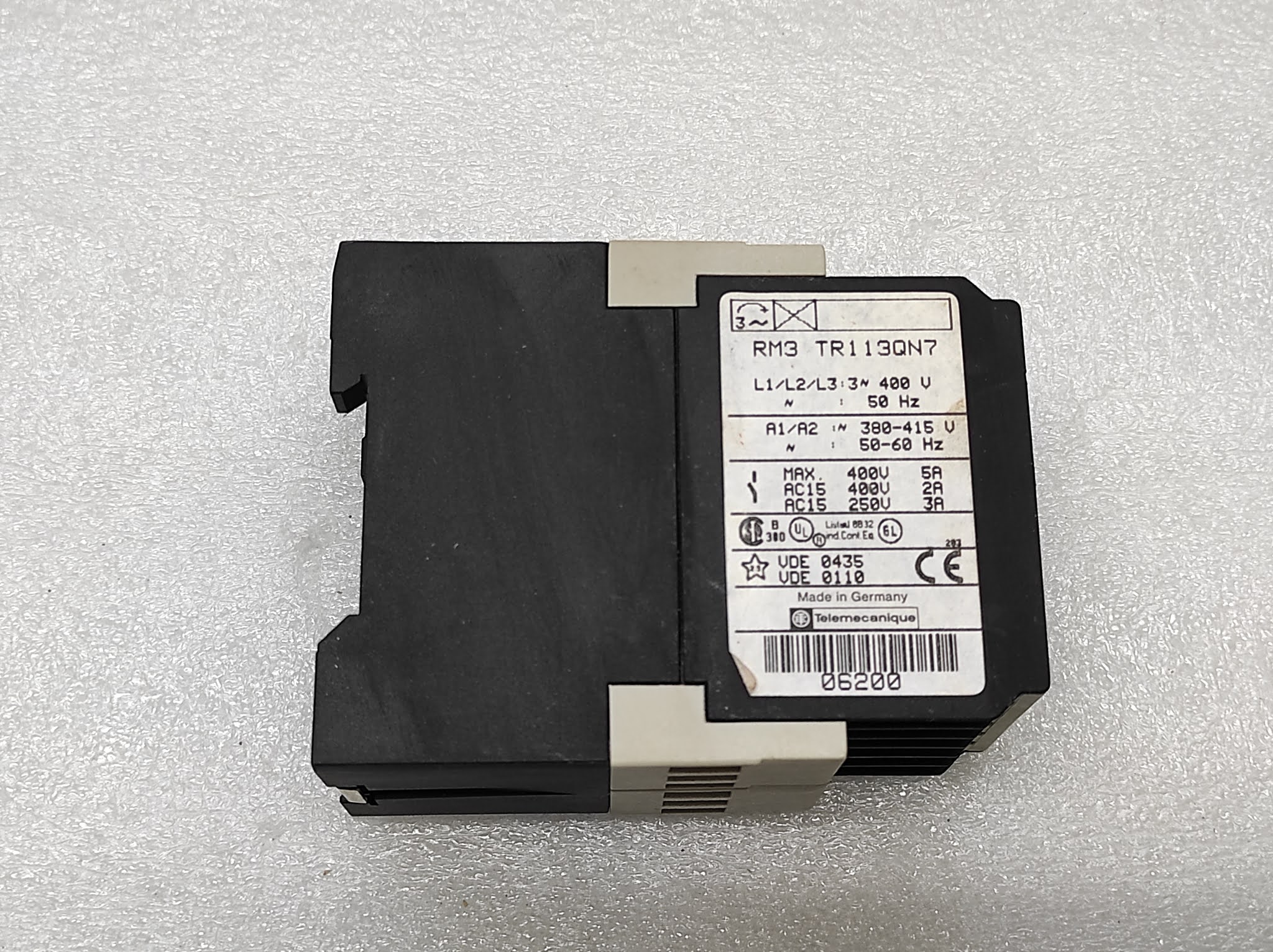 TELEMECANIQUE RM3 TR1 TIME RELAY RM3 TR113QN7