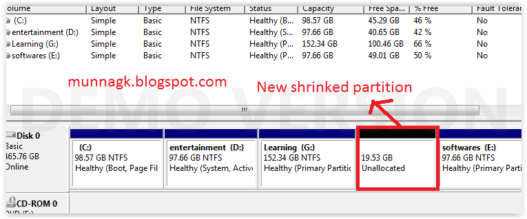 Create a New Partition on a Windows 7 Hard Disk