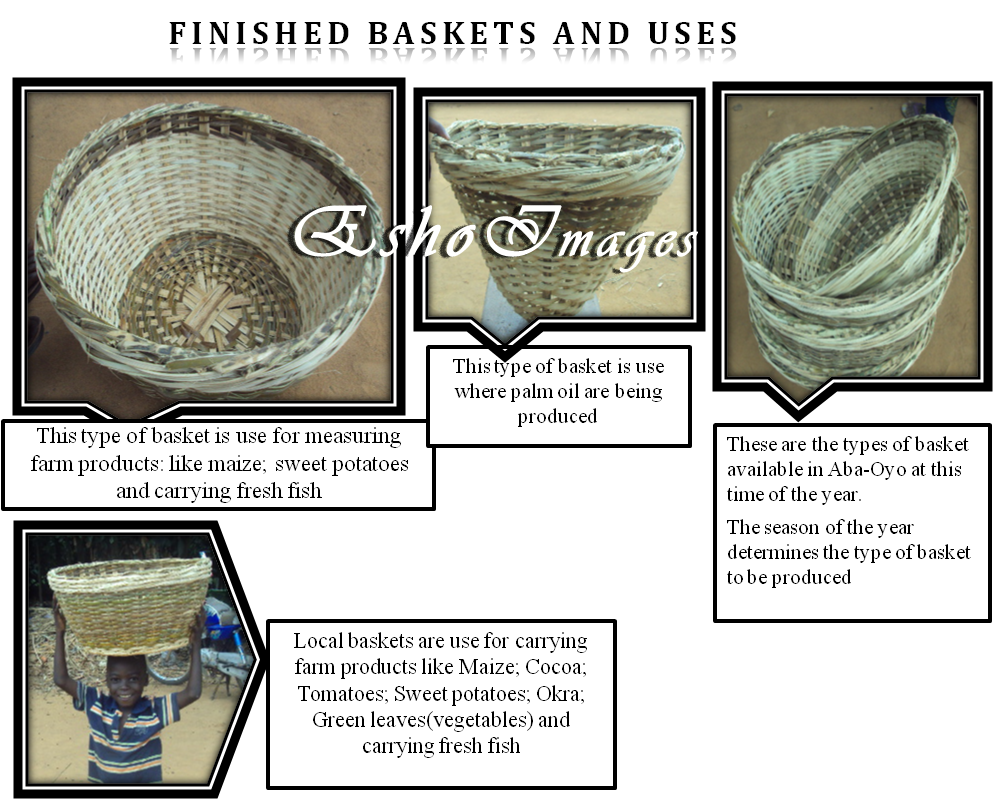 Nigeria Art and Craft: Local BAsket weaving in Aba-Oyo village Ondo ...