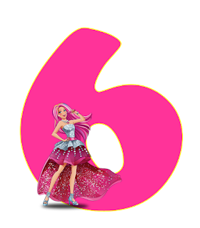 Kits imprimibles gratis : Kit imprimible abecedario y números Barbie