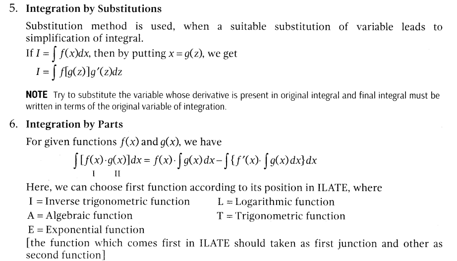 Integrals Board All Formulas for CBSE Class 12 Maths Types of Integrals