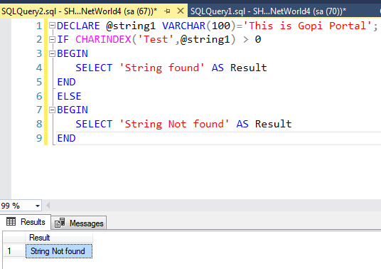 SQL Server: Check a string contains a another string | GOPI's PORTAL