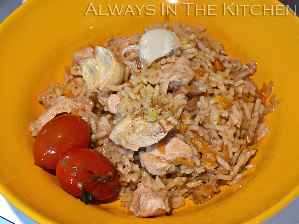 Dawna in the Kitchen: Chicken Plov — Chicken and Rice, Uzbek Style