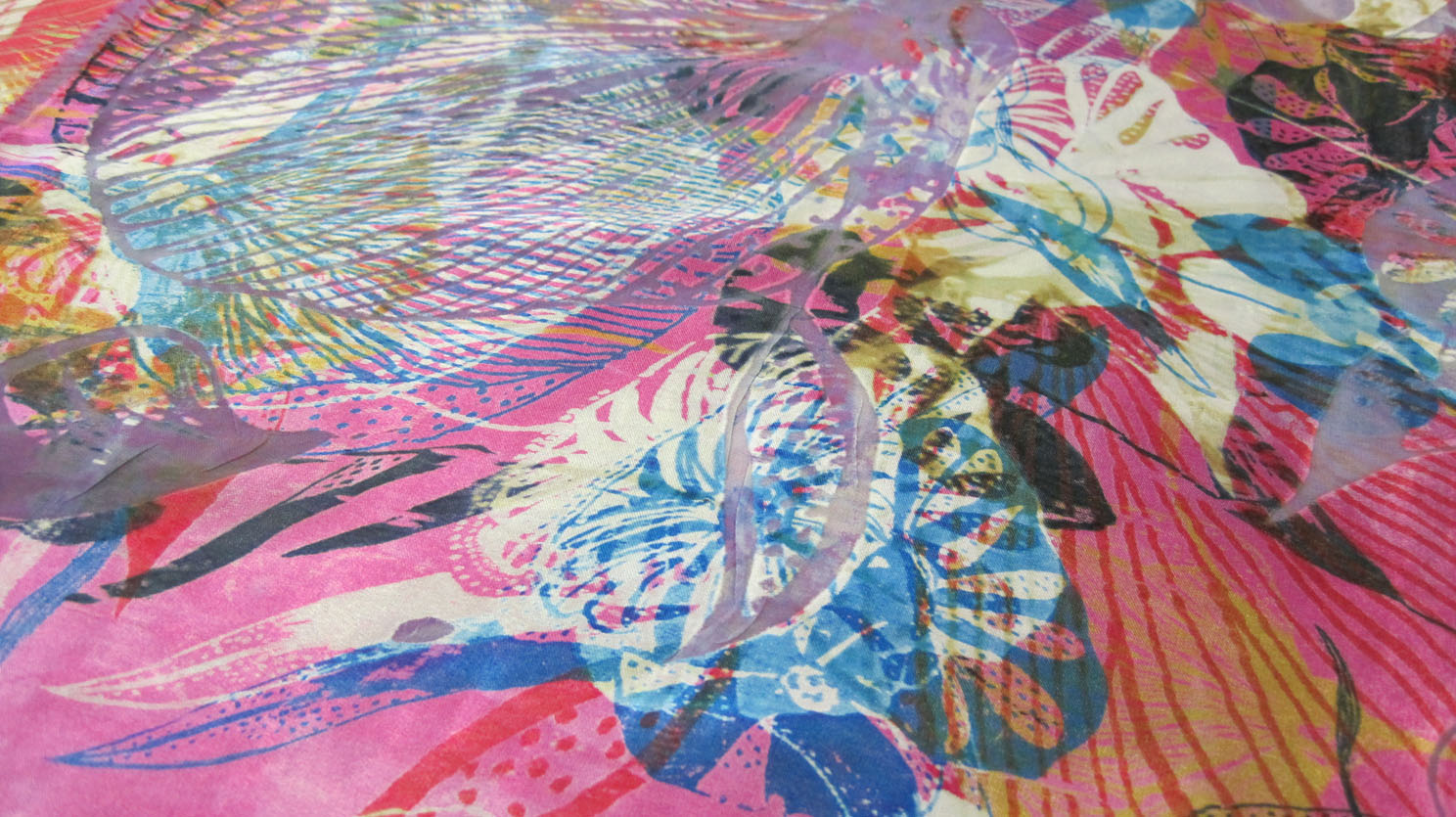 Mayada design: Procion printing with devore!