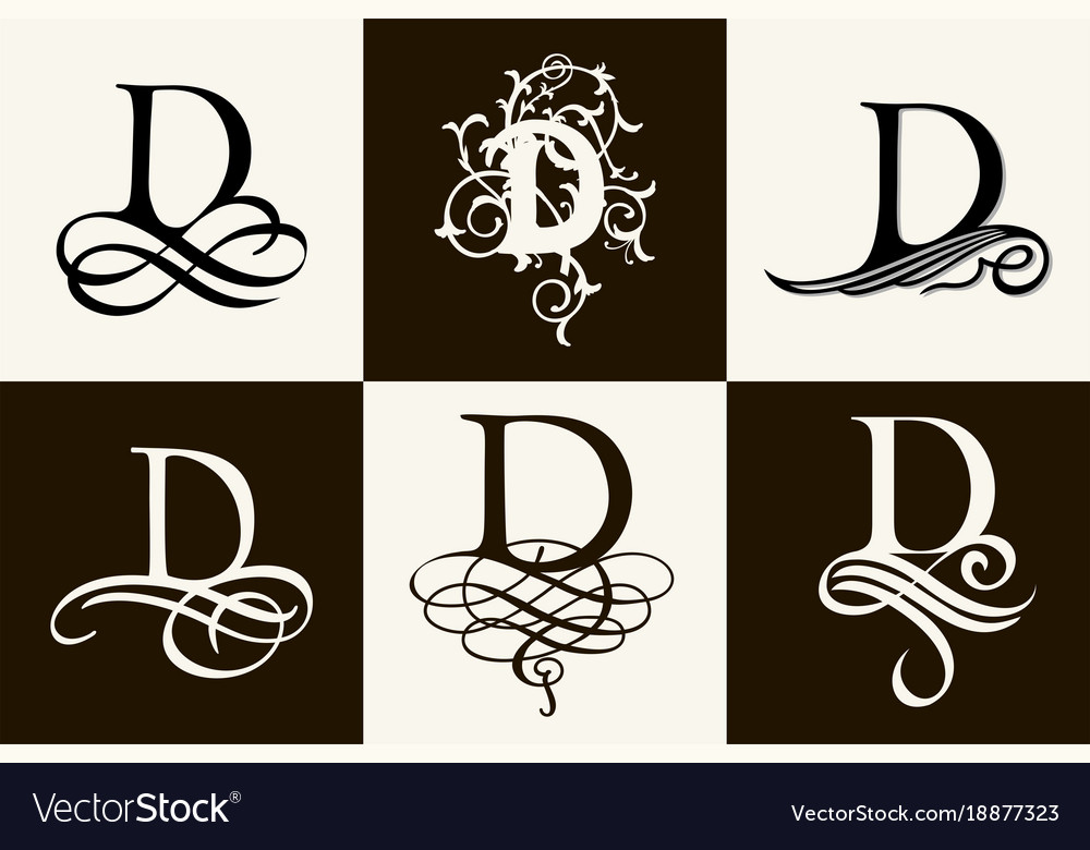 Fancy Letter D Designs - Birthday Letter