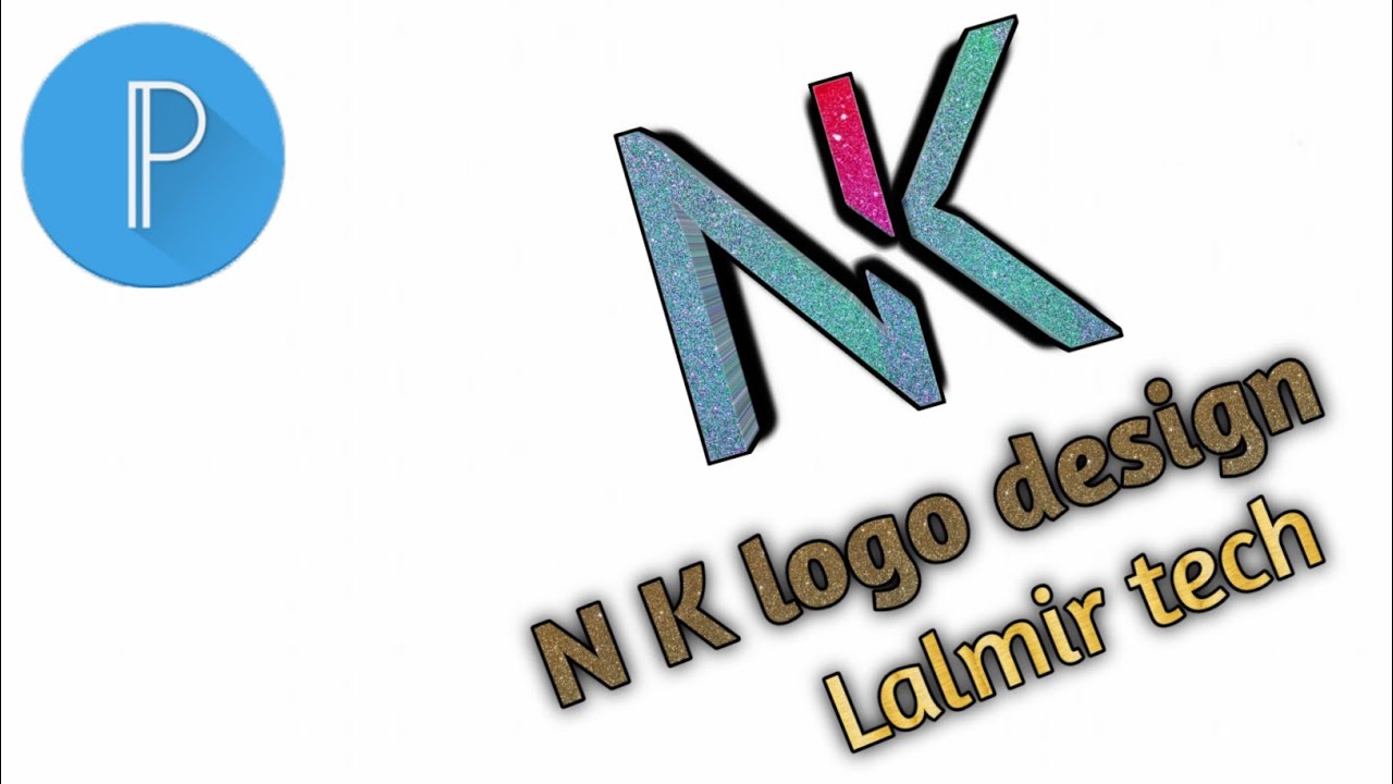 Pixellab logo design Tutorial N K logo Design | pixellab | logo