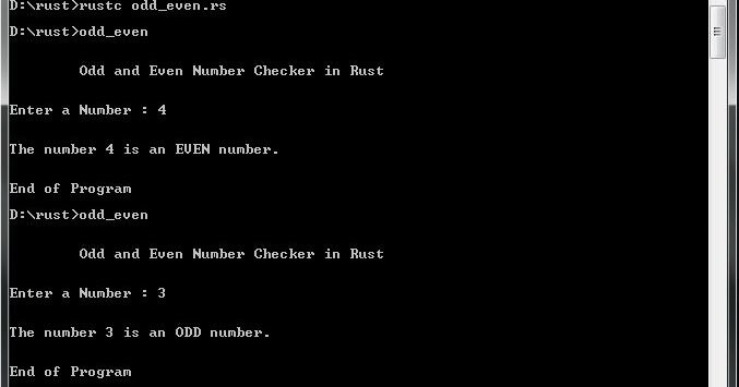 Free Programming Source Codes And Computer Programming Tutorials Odd And Even Number Checker In