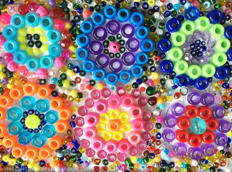 Kandinsky Circles Bead Craft for Kids - Messy Little Monster