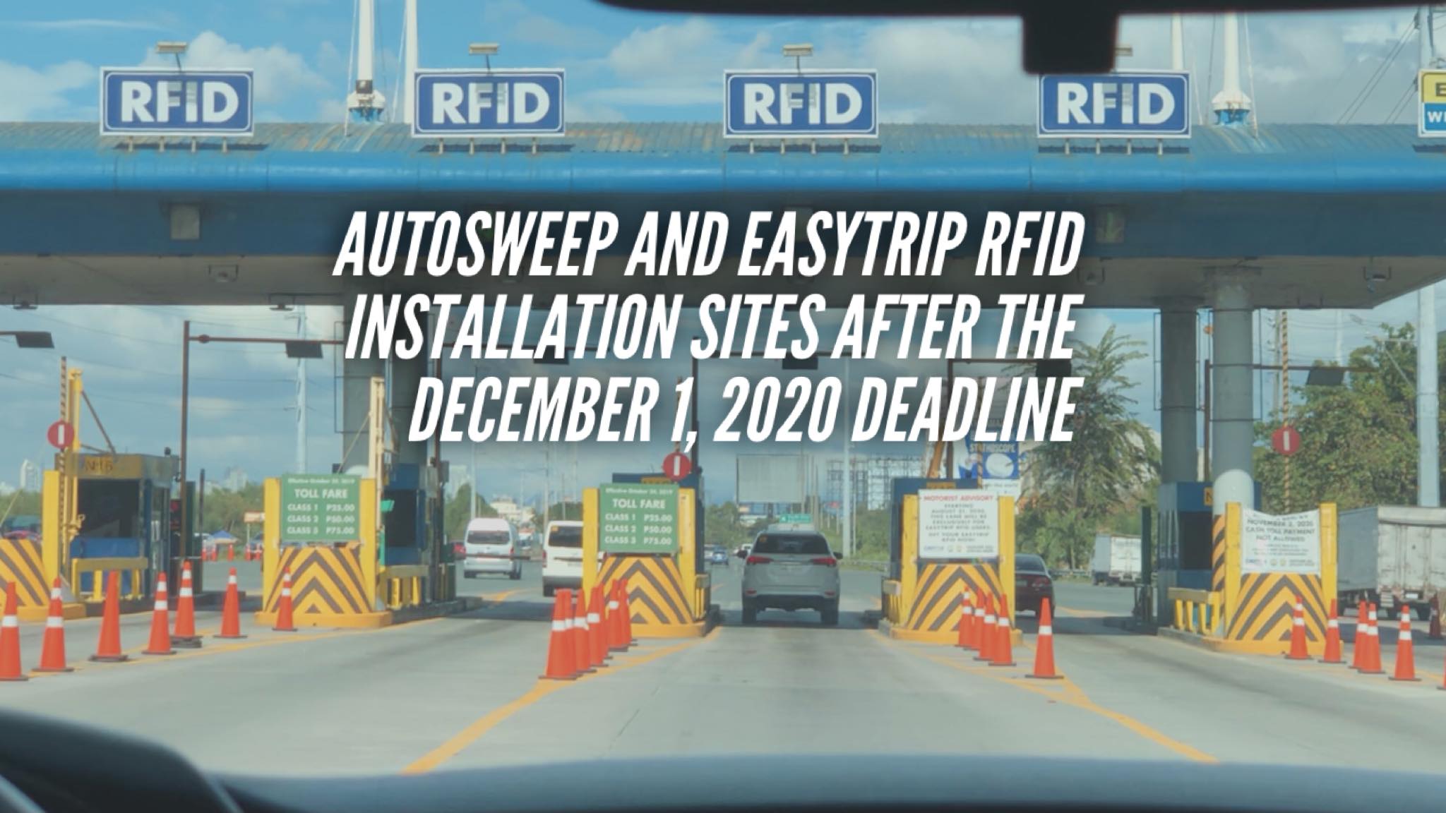 Where to get AUTOSWEEP and EASYTRIP RFID Stickers after the December 1 ...