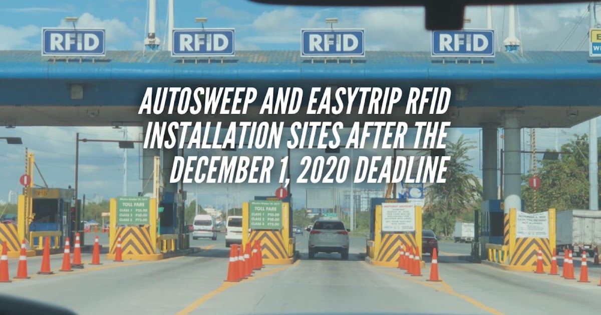 Where to get AUTOSWEEP and EASYTRIP RFID Stickers after the December 1 ...