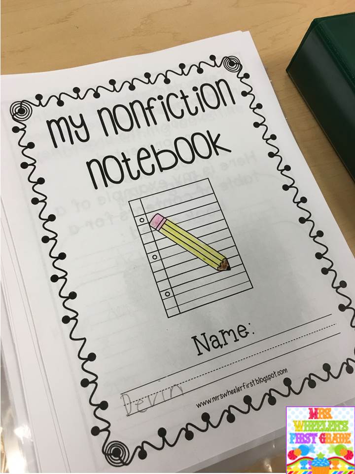 Mrs. Wheeler's First Grade Tidbits: Nonfiction Notebooks