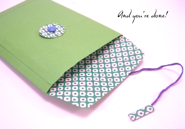 Craft Tutorial: How to make a string tie envelope. - The Craft Corner ...