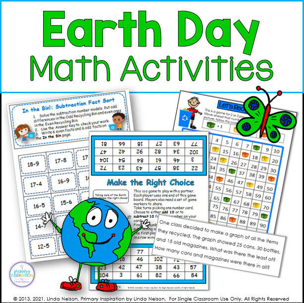 Primary Inspiration: Freebie! Multistep Word Problems for Earth Day