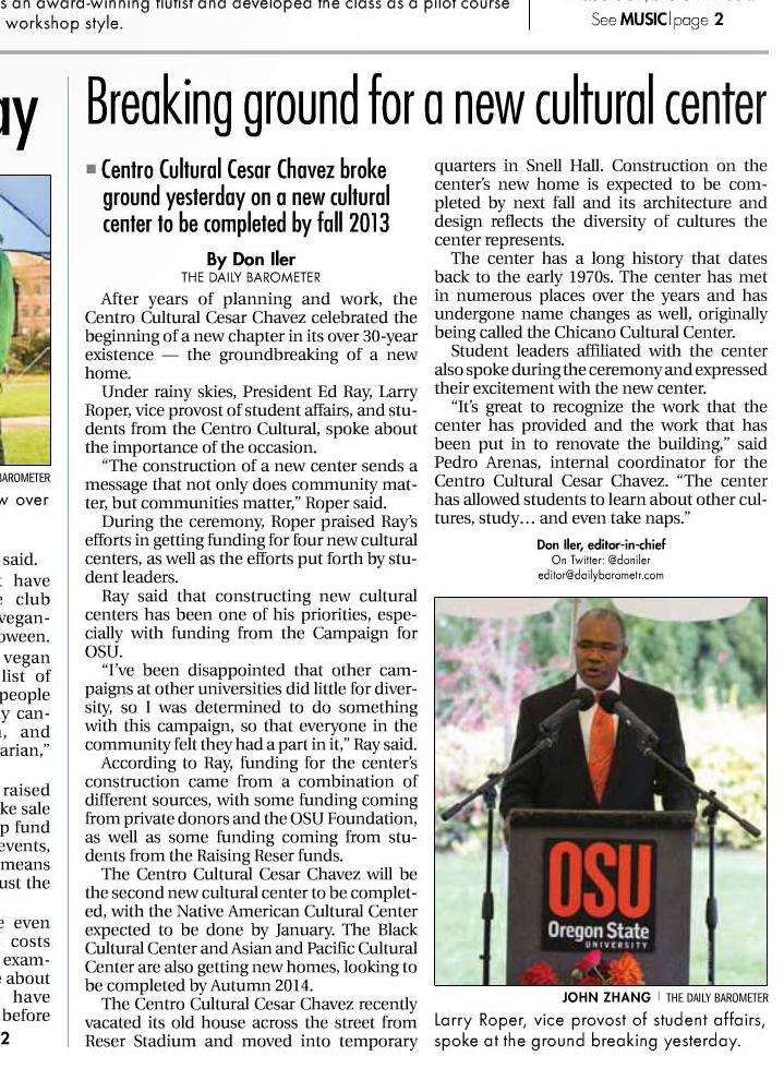 Tom's OSU: OSU Centro Cultural Cesar Chavez and OSU Pride Center building