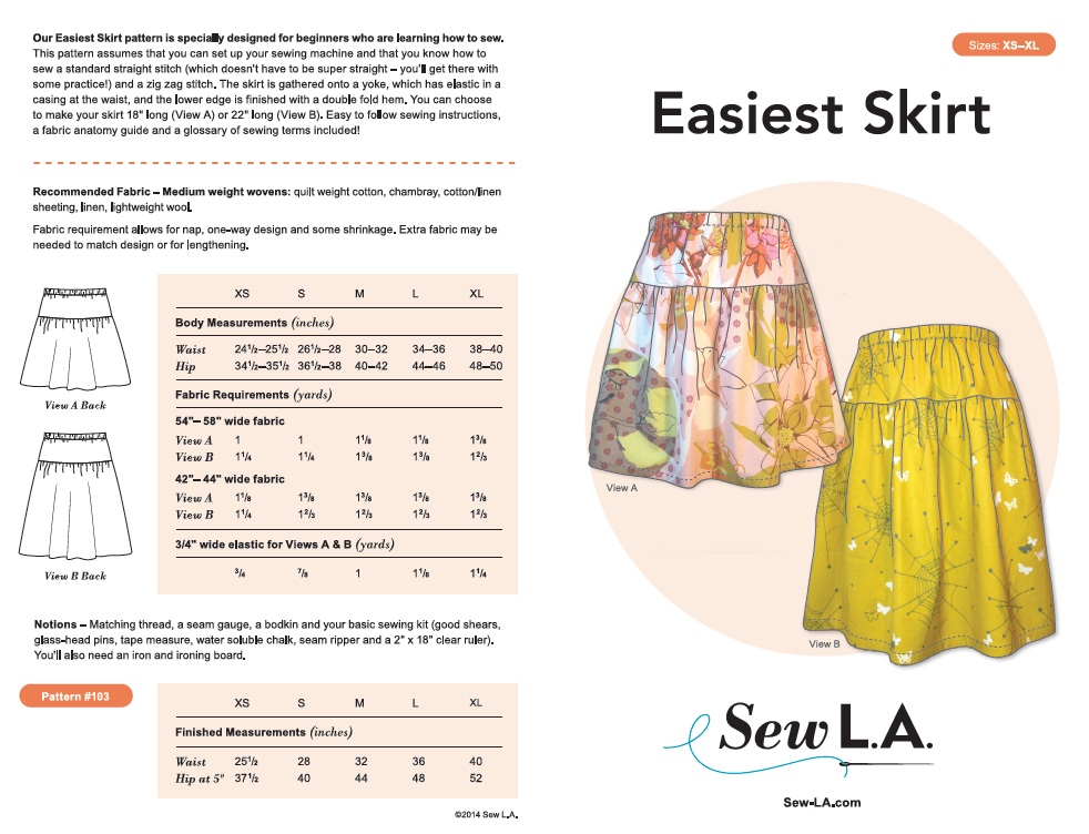 Sew L.A.: Patterns Available!